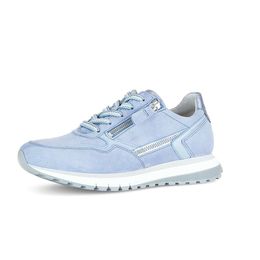 Sneaker Gabor "Sneaker low", Damen, Gr. 38,5, blau, Schuhe Sneaker