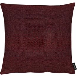 Dekokissen Apelt "Tony" Gr. 1, rot (bordeaux, unifarben), B:46cm L:46cm, Obermaterial: 100% Polyester, Dekokissen_Sitzkissen_Kissenh&uuml;llen, mit Rei&szlig;verschluss, Hochwertiger Boucl&eacute;, ohne F&uuml;llung