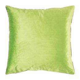 Dekokissen Pad "Elegance", gr&uuml;n, unifarben, B:50cm H:2cm L:50cm, Polyester, Dekokissen_Sitzkissen_Kissenh&uuml;llen, Design als Basic, aus Samt, elegante Optik
