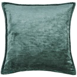 Dekokissen done. "Fame", gr&uuml;n (iceberg gr&uuml;n, meliert), B:60cm H:1cm L:60cm, Polyester, Dekokissen_Sitzkissen_Kissenh&uuml;llen, Hohe Lichtreflektion
