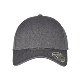 Fitted Cap Flexfit "Flexfit Unisex 110 Melange Unipanel", Damen, Gr. onesize, schwarzgrau, 95% Polyester, 5% Elasthan, unifarben, Caps