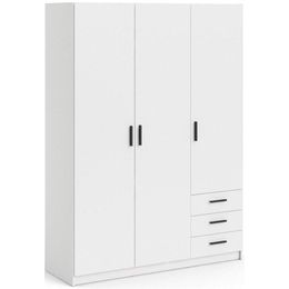 Kleiderschrank Inosign "Sprint Dreht&uuml;renschrank, Aufbewahrung Kasten Schrank Stauraum", wei&szlig;, B:147cm H:200,4cm T:49,8cm, Holzwerkstoff, Schr&auml;nke, Kleiderschrank, Breite 98,5/147 oder 195,5 cm, je mit Einlegeb&ouml;den und Kleiderstange