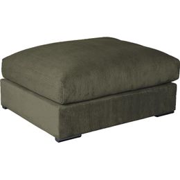 Polsterhocker Home Affaire "Casa XL, B: 101 cm", khaki, B:101cm H:52cm T:97cm, 100% Polyester, Hocker, Polsterhocker, Mega-Hocker, in Cord oder Chenille-Struktur, Federkern