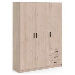 Kleiderschrank Inosign "Sprint Dreht&uuml;renschrank, Aufbewahrung Kasten Schrank Stauraum", braun, B:147cm H:200,4cm T:49,8cm, Holzwerkstoff, Schr&auml;nke, Kleiderschrank, Breite 98,5/147 oder 195,5 cm, je mit Einlegeb&ouml;den und Kleiderstange