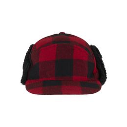 Snapback Cap Brandit "Brandit Herren Lumberjack Wintercap", Herren, Gr. onesize, rot, schwarz, 95% Polyester, 5% Wolle, Caps