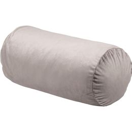 Dekokissen Pad "Elegance", light grau, unifarben, B:29cm H:2cm L:75cm &Oslash;:29cm, Polyester, Dekokissen_Sitzkissen_Kissenh&uuml;llen, Design als Basic, aus Samt, elegante Optik
