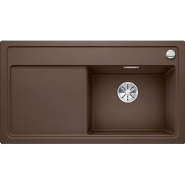 K&uuml;chensp&uuml;le Blanco "ZENAR 5 S-F", cafe, B:90,25cm H:19cm T:49,75cm, Verbundwerkstoff, K&uuml;chensp&uuml;len, Mit Ablauffernbedienung