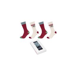 Socken s.Oliver "4er Pack", Damen, Gr. 41-46, braun (birch melange), 75% Baumwolle, 23% Polyamid, 2% Elasthan, gemustert, Socken Socken