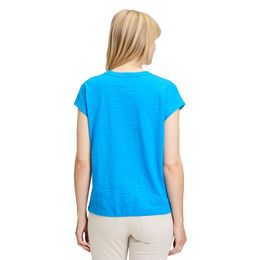 Kurzarmshirt Betty Barclay "Damen mit Tunnelzug", Damen, Gr. 36, blau (blau aster), Obermaterial: 100% Baumwolle, figurumspielend normal, Rundhals, Shirts, Material