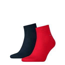 Kurzsocken Tommy Hilfiger "TH MEN QUARTER", Herren, Gr. 43-46, tommy original, Baumwollmischung, normal, Socken, weicher, elastischer Rippenbund, klassisches Tommy Hilfiger Logo