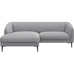 Ecksofa FLEXLUX "Belle Designsofa, bequem durch Kaltschaum im Sitz", grau (sophisto gre), B:218cm H:74cm T:149cm, 100% Polyester, Sofas, Ecksofa, Skandinavisches Design, In hochwertiger Verarbeitung, B/T 218/149 cm