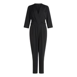 Overall Betty Barclay "Damen mit Eingrifftaschen", Damen, Gr. 36, Normalgr&ouml;&szlig;en, schwarz, Jersey, Obermaterial: 94% Polyester, 6% Elasthan, figurumspielend, V-Ausschnitt, Overalls Overall, Form