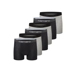 Boxershorts Camano "6er Pack", Herren, Gr. L, schwarz (schwarz mix), 95% Baumwolle, 5% Elasthan, Unterhosen