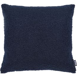 Dekokissen done. "Cloud", blau (dunkelblau, unifarben), B:45cm H:1cm L:45cm, Polyester, Dekokissen_Sitzkissen_Kissenh&uuml;llen, Skandinavisch glamour&ouml;s
