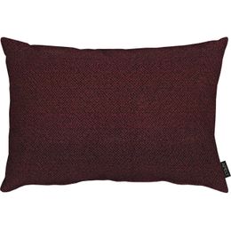Dekokissen Apelt "Tony" Gr. 1, rot (bordeaux, unifarben), B:41cm L:61cm, Obermaterial: 100% Polyester, Dekokissen_Sitzkissen_Kissenh&uuml;llen, mit Rei&szlig;verschluss, Hochwertiger Boucl&eacute;, ohne F&uuml;llung