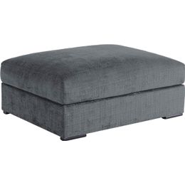 Polsterhocker Home Affaire "Casa XXL, B: 125 cm", dunkelgrau, B:125cm H:52cm T:101cm, 100% Polyester, Hocker, Polsterhocker, Mega-Hocker, in Cord oder Chenille-Struktur, Federkern