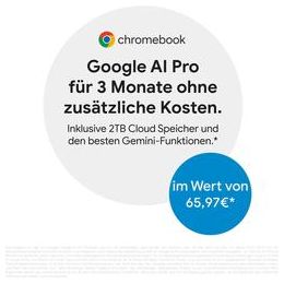 HP Chromebook "14b-cd0011ng", silber (glacier silber), 4 GB RAM 128 GB SSD, N-Reihe, Google Chrome OS, Notebooks, ChromeOS