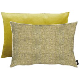 Dekokissen Apelt "Alessio" Gr. 2, gr&uuml;n (gr&uuml;n, gemustert), B:46cm L:46cm, Bezug: 80% Polyester, 20% Viskose, Dekokissen_Sitzkissen_Kissenh&uuml;llen, Wendekissenh&uuml;lle ohne F&uuml;llung, 1 St&uuml;ck