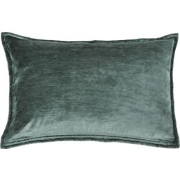 Dekokissen done. "Fame", gr&uuml;n (iceberg gr&uuml;n, meliert), B:40cm H:1cm L:60cm, Polyester, Dekokissen_Sitzkissen_Kissenh&uuml;llen, Hohe Lichtreflektion