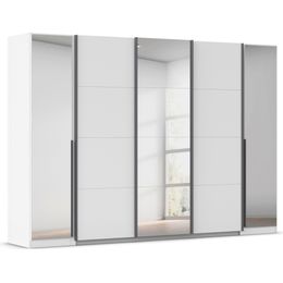 Schwebet&uuml;renschrank OTTO HOME "Dreh-/Schwebet&uuml;renschrank Kleiderschrank Familie, Agordo", wei&szlig; (alpinwei&szlig;), B:301cm H:210cm T:62cm, Holzwerkstoff, Schr&auml;nke, Schwebet&uuml;renschrank