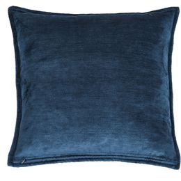 Dekokissen done. "Fame", blau (dunkelblau, meliert), B:45cm H:1cm L:45cm, Polyester, Dekokissen_Sitzkissen_Kissenh&uuml;llen, Hohe Lichtreflektion