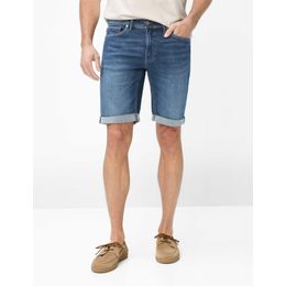 Bermudas Brax "Style CHRIS B", Herren, Gr. 30, Normalgr&ouml;&szlig;en, dunkelblau, Denim/Jeans, 73% Baumwolle, 19% Lyocell, 6% Elastomultiester, 2% Elasthan, Hosen Bermudas