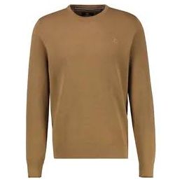 Strickpullover Lerros "Leichter Herren Strickpullover", Herren, Gr. 3XL, light coffee, 100% Baumwolle, Rundhals, Pullover Strickpullover