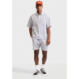 REDEFINED REBEL EST. 2013 Kurzarmhemd REDEFINED REBEL "Redefined Rebel Shirt RRRowdy Shirt OVERSIZED FIT", Herren, Gr. L, ashley blau, Web, 100% Baumwolle, Hemden
