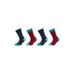 Socken s.Oliver "4er Pack", Damen, Gr. 27-30, rot (biking rot), 88% Baumwolle, 11% Polyamid, 1% Elasthan, Socken Socken