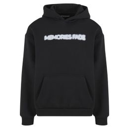 Kapuzensweatshirt "Upscale by Mister Tee Memories Fade Fluffy Hoody", Herren, Gr. 4XL, schwarz, 70% Baumwolle, 30% Polyester, UPSCALE BY MISTER TEE, bedruckt, Sweatshirts