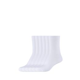 Socken s.Oliver "6er Pack", Damen, Gr. 35-38, wei&szlig;, 78% Baumwolle, 20% Polyamid, 2% Elasthan, Socken Socken