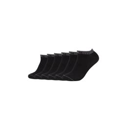 Sneakersocken Mustang "6er Pack", Herren, Gr. 39-42, schwarz, 73% Baumwolle, 23% Polyester, 2% Polyamid, 2% Elasthan, Socken Sneakersocken