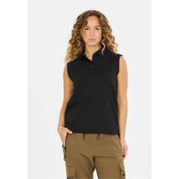 Langarm-Poloshirt WHISTLER "Jamero", Damen, Gr. 36, schwarz, 96% Baumwolle, 4% Elasthan, unifarben, normal, ohne Ausschnitt, Shirts, Komfort
