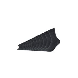 Socken Camano "15er Pack", Damen, Gr. 35-38, anthrazit melange, 75% Baumwolle, 25% Polyamid, meliert, Socken Socken, 15er Pack, mit recycelter Baumwolle f&uuml;r angenehmen Tragekomfort
