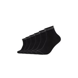 Kurzsocken Mustang "6er Pack", Herren, Gr. 39-42, schwarz, 73% Baumwolle, 23% Polyester, 2% Polyamid, 2% Elasthan, uni, Socken