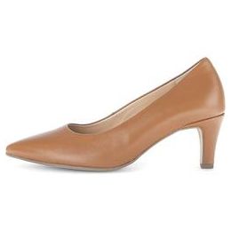 Pumps Gabor "Eleganter Pump", Damen, Gr. 39, braun, Schuhe Pumps