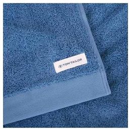 G&auml;stehandtuch Tom Tailor "G&auml;stetuch Color Bath Guest Towel 6er Pack" Gr. S, blau, B:30cm, Obermaterial: 100% Baumwolle CO., Handt&uuml;cher