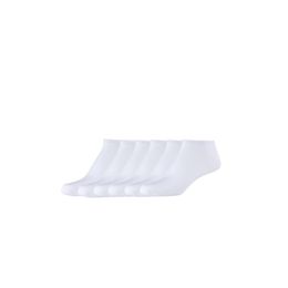 Sneakersocken s.Oliver "6er Pack", Herren, Gr. 35-38, wei&szlig;, 80% Viskose, 18% Polyamid, 2% Elasthan, uni, Socken Sneakersocken
