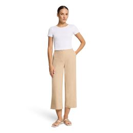 Leinenhose Betty Barclay "Damen unifarben", Damen, Gr. 34, Normalgr&ouml;&szlig;en, beige, Leinenmischung, Obermaterial: 55% Leinen, 45% Viskose, relaxed fit 3/4-L&auml;nge, Hosen, Material