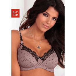 B&uuml;gel-BH Nuance, Damen, Gr. 100, Cup D, schwarz (taupe, schwarz), Microtouch, Obermaterial: 80% Polyamid, 10% Elasthan, 10% Viskose, BHs B&uuml;gel-BH, mit wundersch&ouml;ner Stickerei &ndash; auch ideal f&uuml;r gro&szlig;e Gr&ouml;&szlig;en
