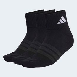 Funktionssocken adidas Performance "C ESS ANK 3P", Damen, Gr. L (43/45), schwarz, schwarz, wei&szlig;, Obermaterial: 57% Baumwolle, 40% Polyester, 2% Elasthan, 1% Polyamid, Socken, f&uuml;r sportliche Aktivit&auml;ten, sportlicher Stil, elastisch