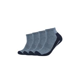 Sportsocken Camano "pro tex 4er Pack", Herren, Gr. 35-38, blau (navy), 53% Baumwolle, 26% Polyester, 19% Polyamid, 2% Elasthan, Colorblocking, Socken Sportsocken