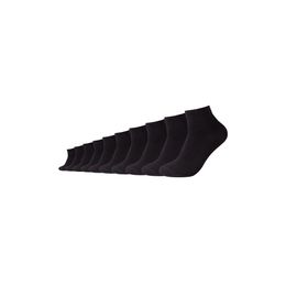 Kurzsocken Camano "10er Pack", Damen, Gr. 39-42, schwarz, 80% Baumwolle, 17% Polyamid, 3% Elasthan, uni, Socken