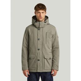 G-Star Raw Parka G-STAR "Vodan Padded Hooded Jacke", Herren, Gr. L, elephant skin, Obermaterial: 54% Elastomultiester, 46% Polyester, Jacken Parka