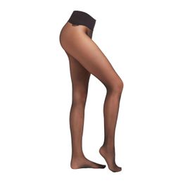 Feinstrumpfhose Camano "1er Pack", Damen, Gr. 40/42, braun (schwarz), 71% Polyamid, 29% Elasthan, Strumpfhosen Feinstrumpfhose