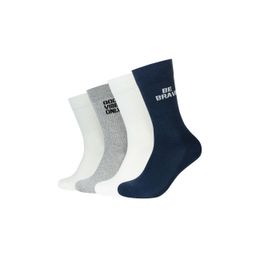 Socken s.Oliver "originals 4er Pack", Damen, Gr. 35-38, blau nights, 66% Baumwolle, 28% Polyester, 5% Elastodien, 1% Elasthan, gemustert, Socken Socken, 4er Pack aus OCS-zertifizierter Baumwolle, gepolsterte Sohle