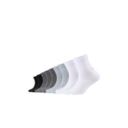 Kurzsocken s.Oliver "9er Pack", M&auml;dchen, Gr. 39-42, grau, 80% Baumwolle, 17% Polyamid, 3% Elasthan, uni, Socken