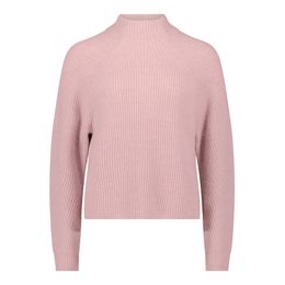 BETTY & CO Strickpullover BETTY & CO "Damen mit hohem Kragen", Damen, Gr. 34, rosa (rose melange), Strick, Obermaterial: 44% Polyacryl, 31% Polyamid, 20% Polyester, 5% Elasthan, l&auml;ssig geschnitten normal, Pullover Strickpullover, Kragen