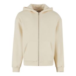 Sweatjacke "Upscale by Mister Tee One Step Away Fluffy Zip Hoody", Herren, Gr. XXL, sandwei&szlig;, 70% Baumwolle, 30% Polyester, UPSCALE BY MISTER TEE, Sweatjacken Sweatjacke