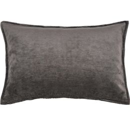 Dekokissen done. "Fame", braun (chocolate, meliert), B:40cm H:1cm L:60cm, Polyester, Dekokissen_Sitzkissen_Kissenh&uuml;llen, Hohe Lichtreflektion